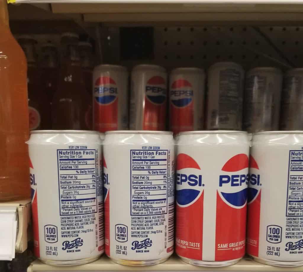 Pepsi Mini Cans Nutrition Facts | Besto Blog