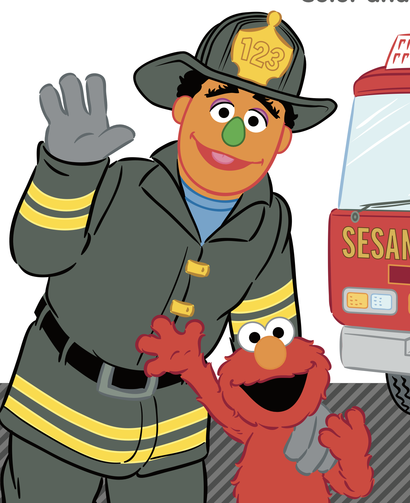 FREE Elmo Sesame Street Fire Safety Coloring Activity Book - Extreme ...