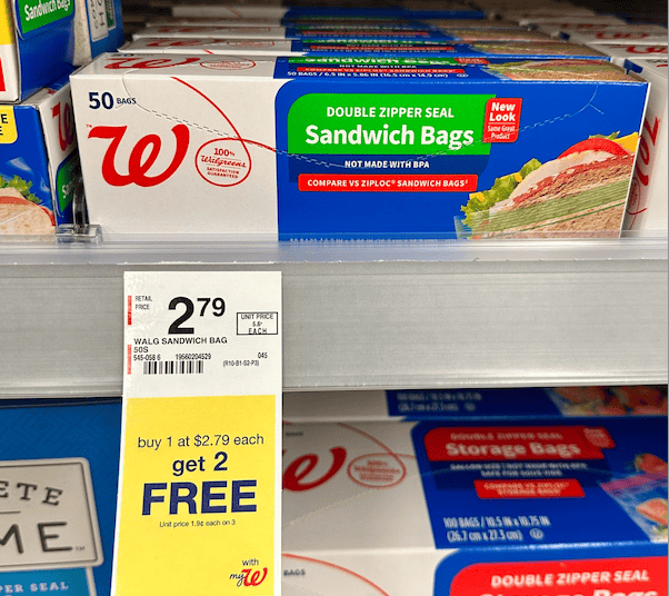 Complete Home Sandwich Bags only 0.93 each at Walgreens! - Extreme ...